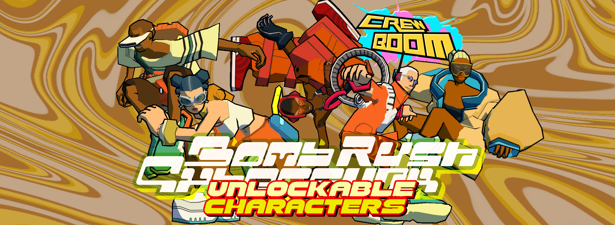 [CrewBoom] BRC Unlockable Characters Mod for Bomb Rush Cyberfunk | BRC Mods