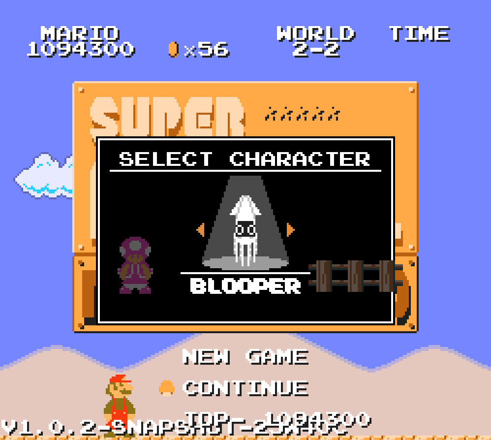 Blooper Mod for Super Mario Bros. Remastered [Unofficial] | SMB1R Mods