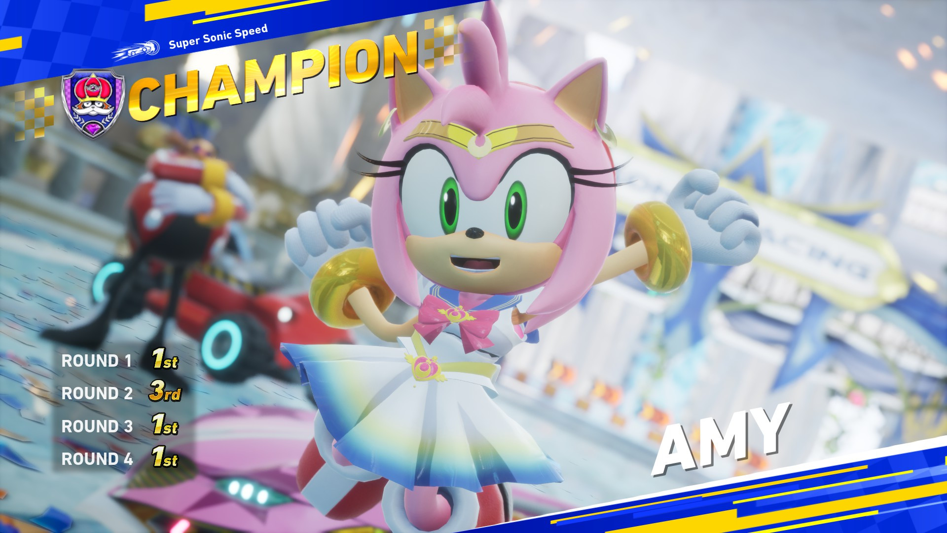 Sailor Moon Amy Mod for Sonic Racing: CrossWorlds | SR:CW Mods