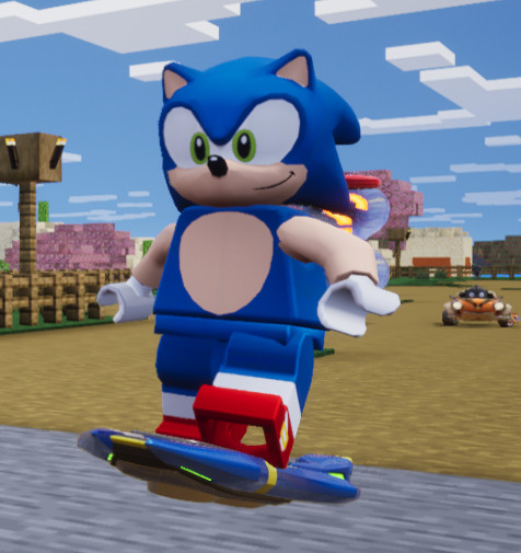 Lego Sonic (Over Steve) Mod for Sonic Racing: CrossWorlds | SR:CW Mods