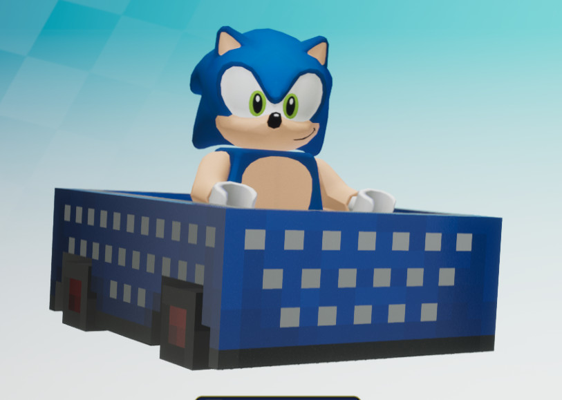 Lego Sonic (Over Steve) Mod for Sonic Racing: CrossWorlds | SR:CW Mods