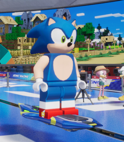 Lego Sonic (Over Steve) Mod for Sonic Racing: CrossWorlds | SR:CW Mods