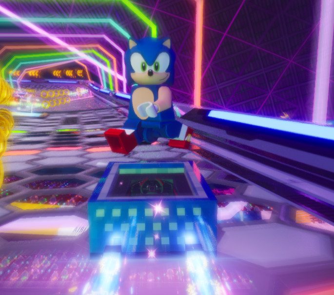 Lego Sonic (Over Steve) Mod for Sonic Racing: CrossWorlds | SR:CW Mods