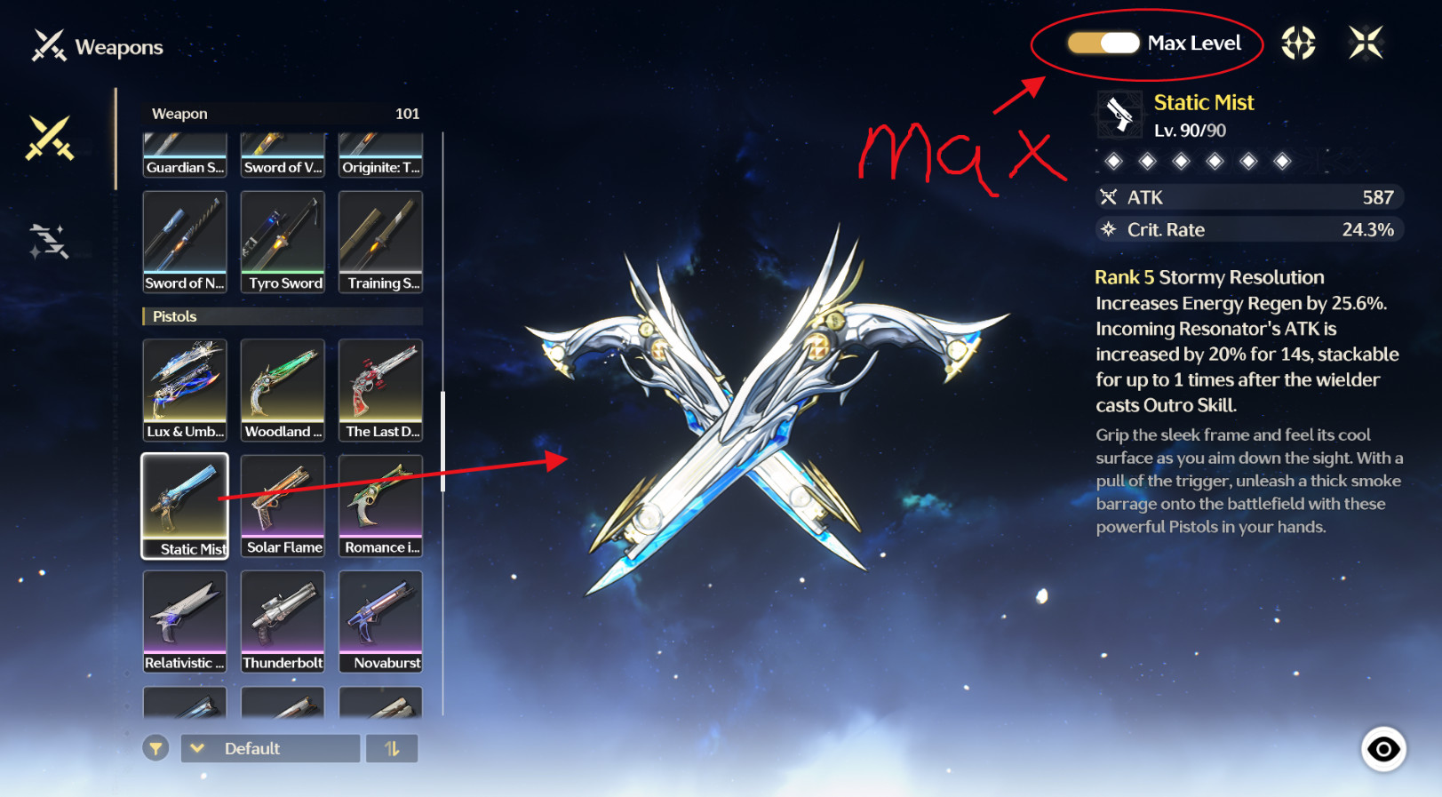 Stati/Novaburst replace Galbrena weapon and other Mod for Wuthering ...