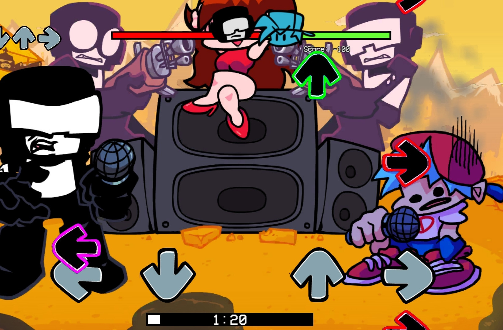 Neon Notes V-Slice Mod for Friday Night Funkin' | FNF Mods