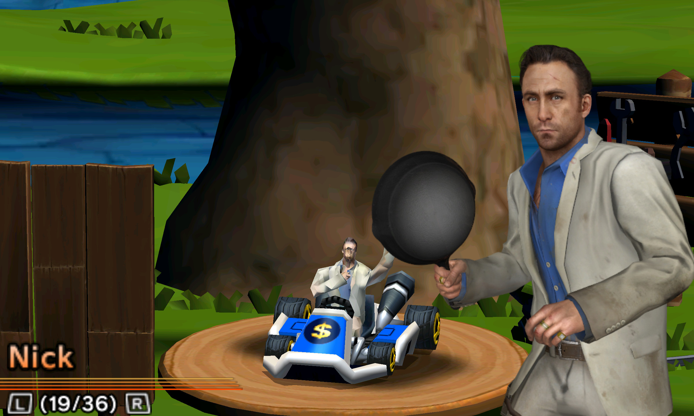 [SENSITIVE CONTENT] Nick (L4D2) Mod for Mario Kart 7 | MK7 Mods