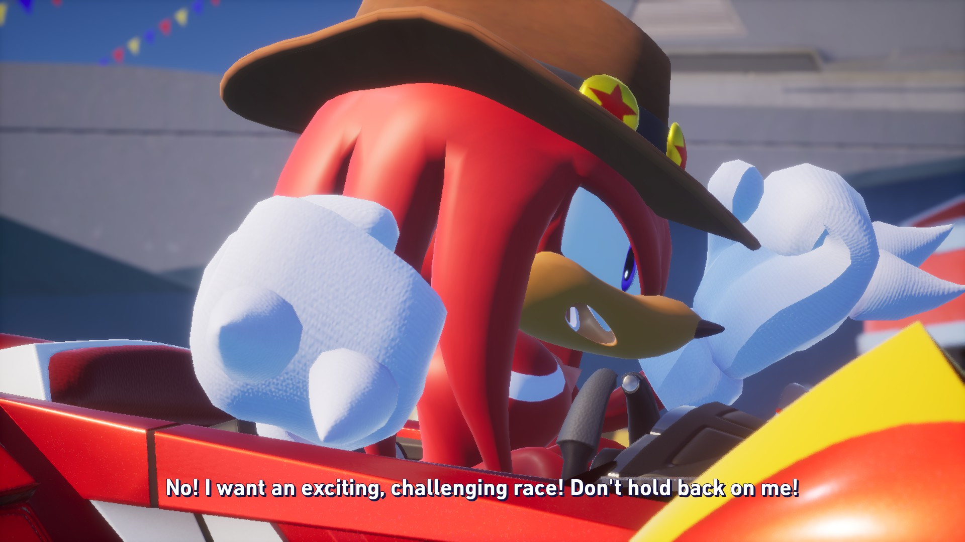 Knuckles with Cowboy Hat (New Model tweaks) Mod for Sonic Racing ...