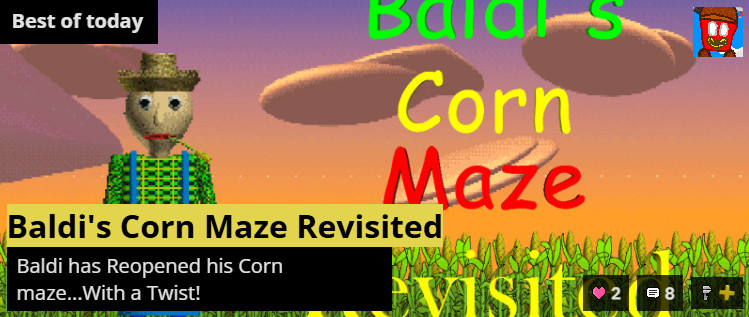 Baldi's Corn Maze Revisited Mod for Baldi's Basics | Baldi Mods