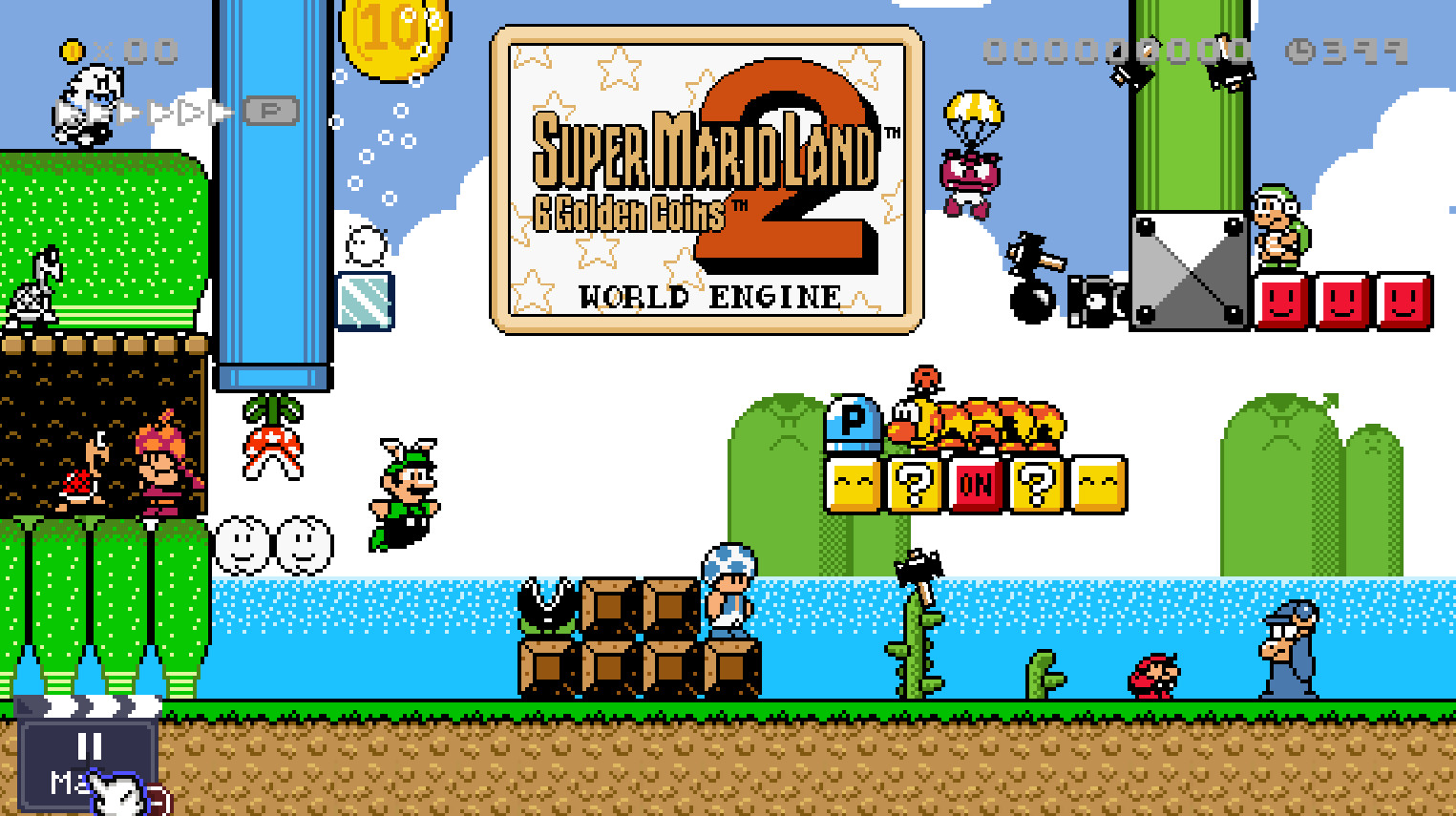 SMM:WE Super Mario Land 2 Style Mod for Super Mario Maker World Engine ...