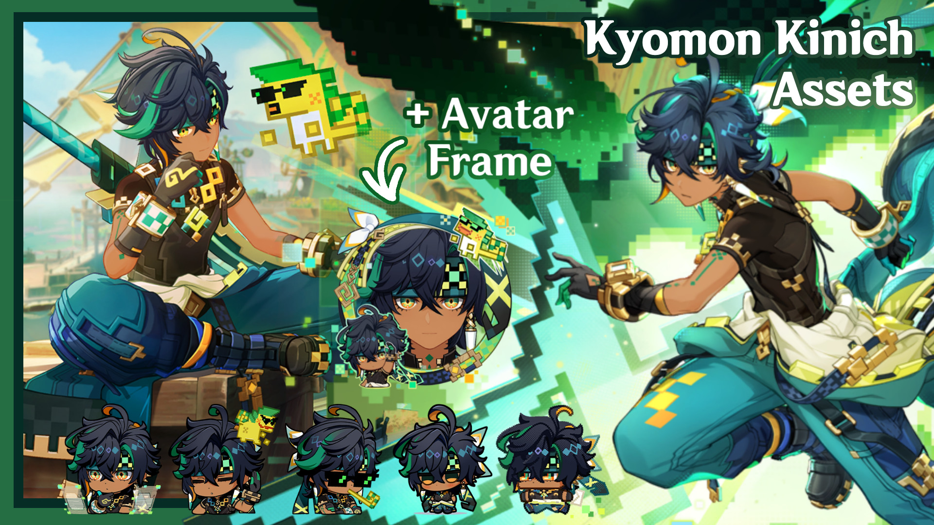 Assets for Kyomon's Saturated Kinich Mod for Genshin Impact | GI Mods