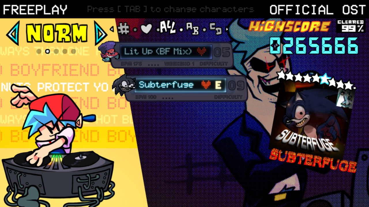 Subterfuge on V-Slice Mod for Friday Night Funkin' | FNF Mods
