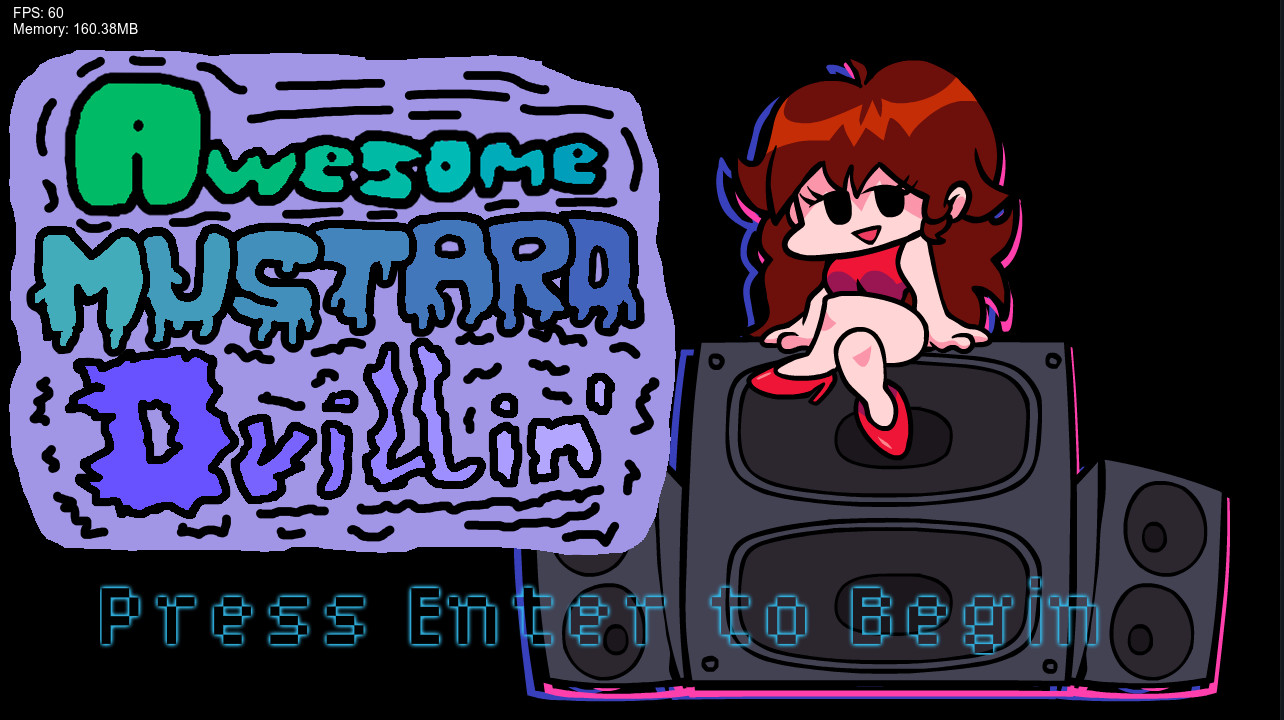 Awesome Mustard Drillin v0.1 Mod for Friday Night Funkin' | FNF Mods