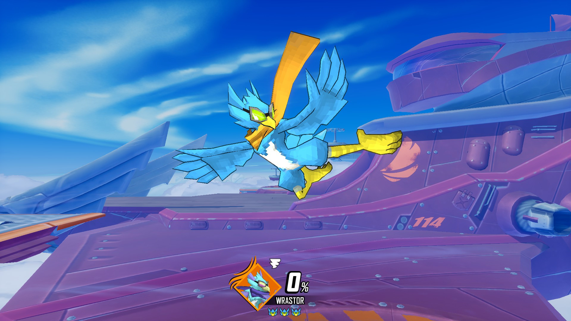 Berdly Inspired Palette over Blue Low-Poly Wrastor Mod for Rivals of ...