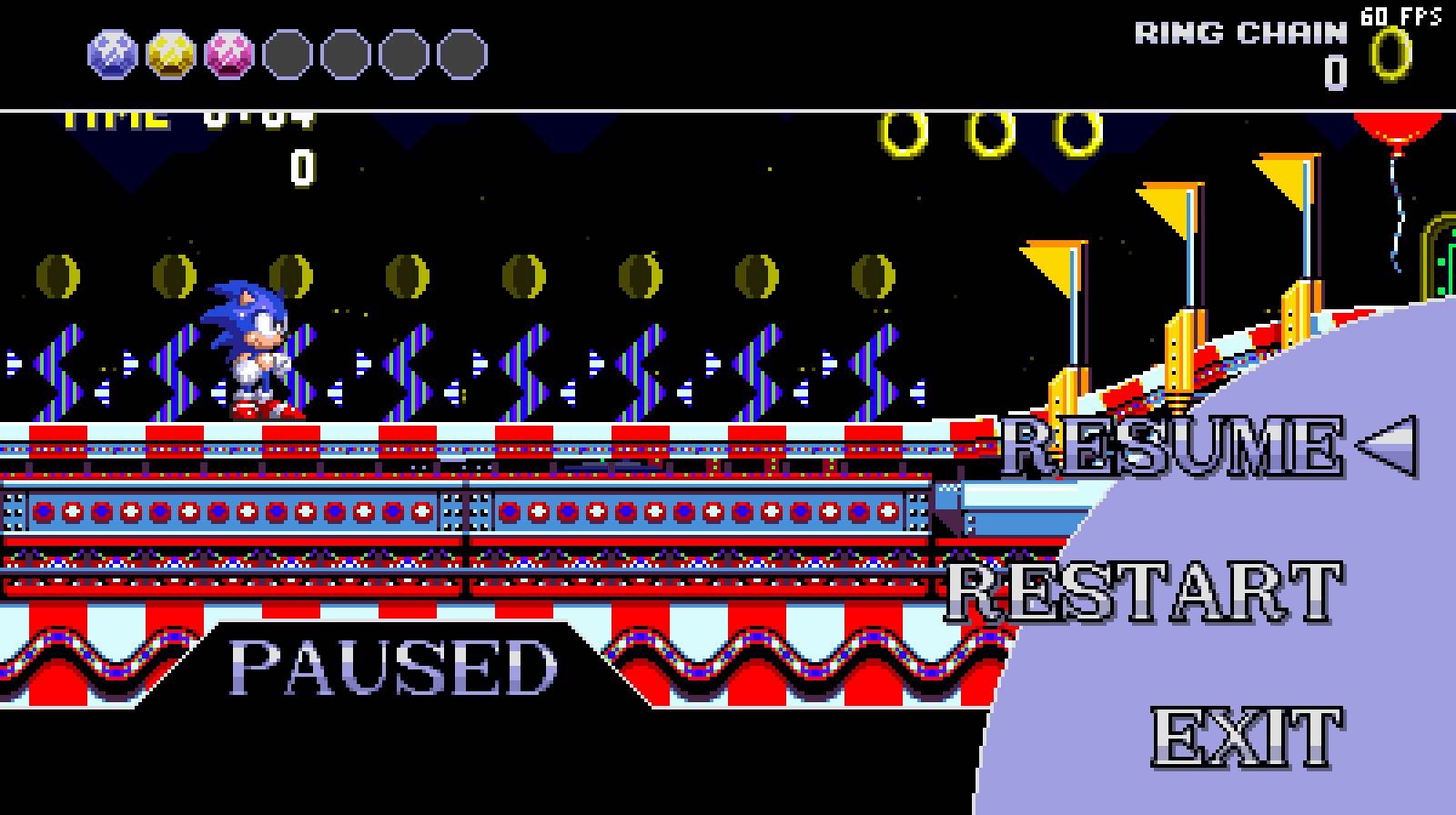 Sonic 1 Forever Pause Menu Mod for Sonic 3 A.I.R. | S3AIR Mods