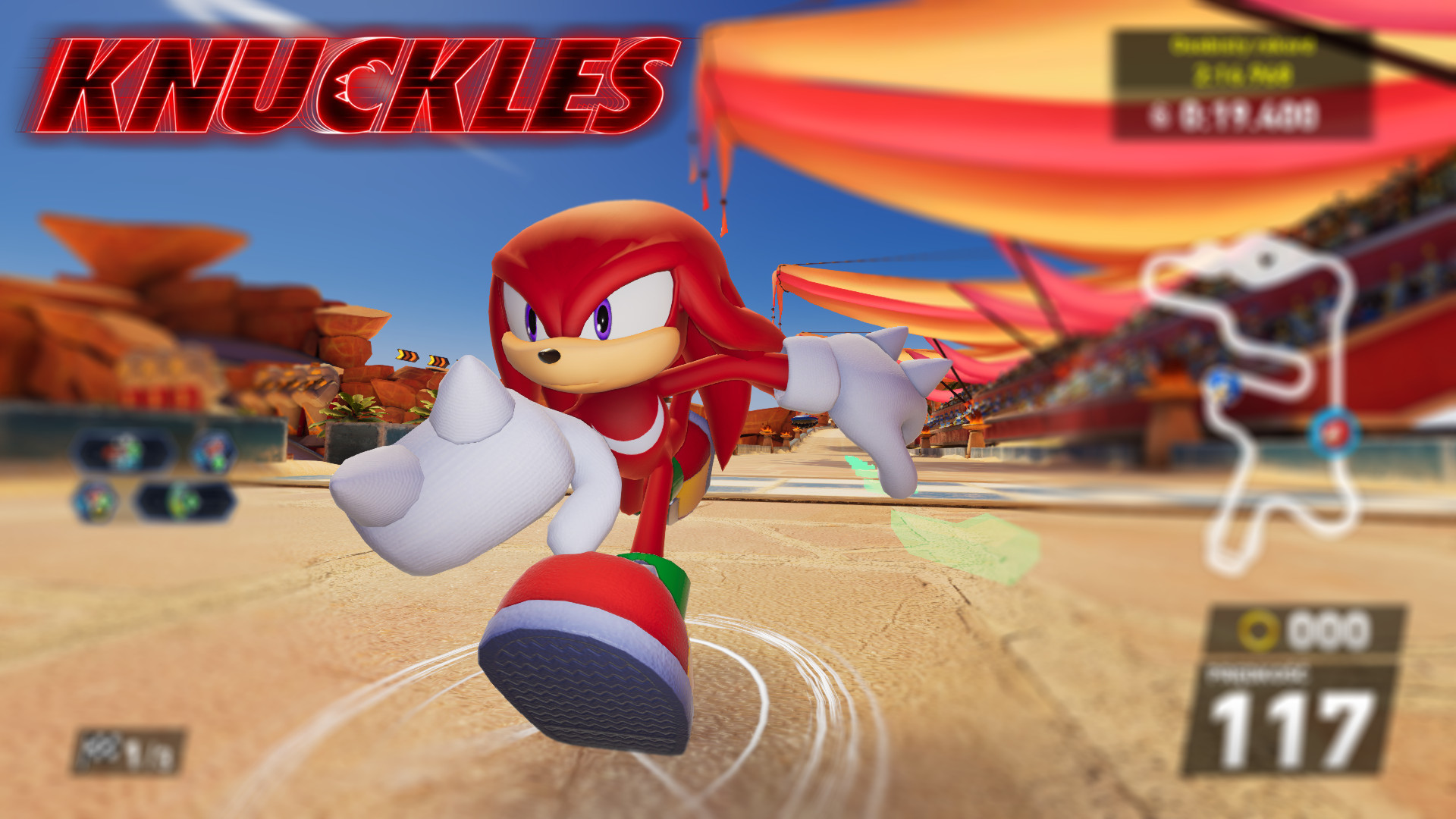 Knuckles on Foot Mod for Sonic Racing: CrossWorlds | SR:CW Mods