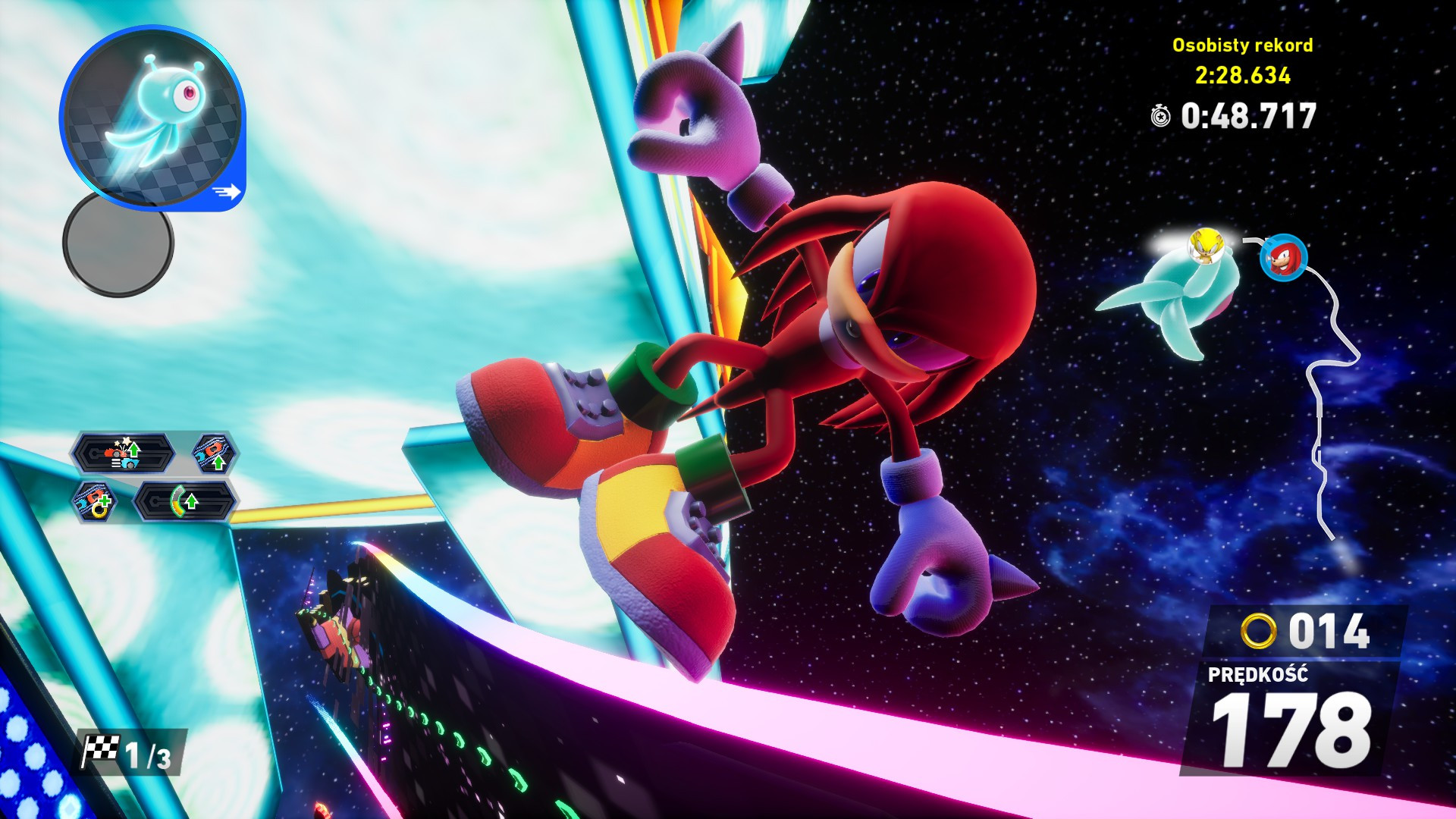 Knuckles on Foot Mod for Sonic Racing: CrossWorlds | SR:CW Mods