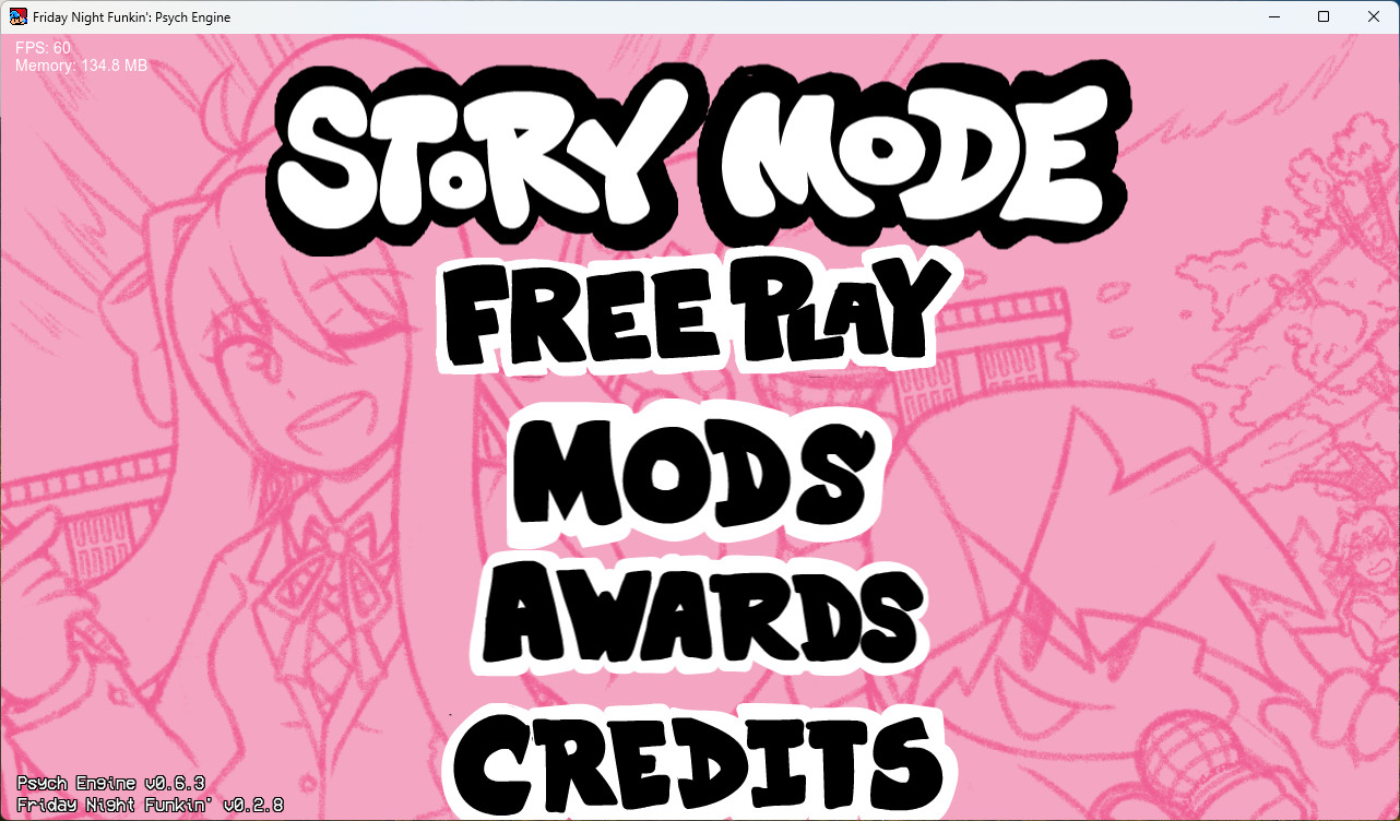 NF VS MONIKA FULL WEEK! 2.0 Engine/kernel Mod for Friday Night Funkin ...