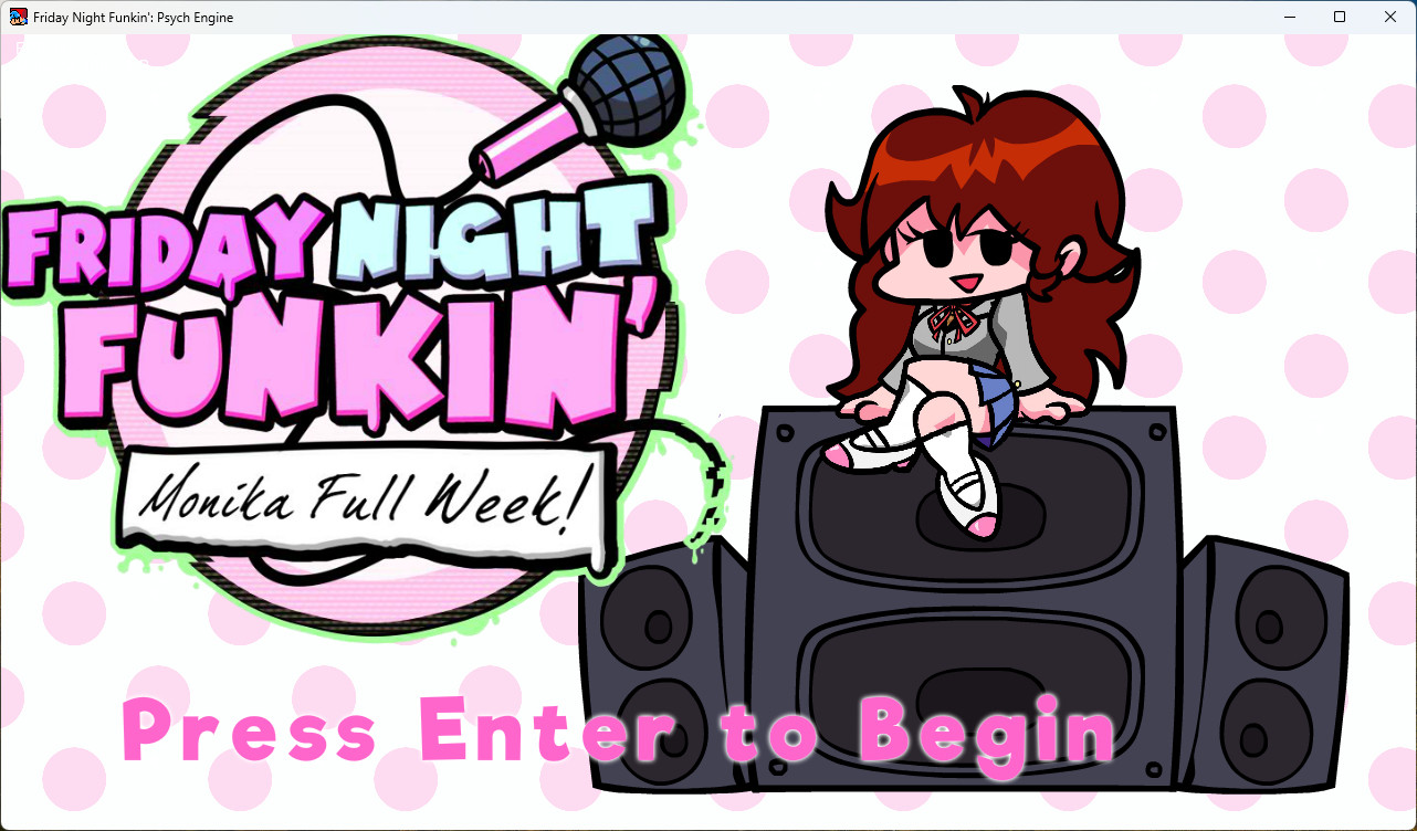 NF VS MONIKA FULL WEEK! 2.0 Engine/kernel Mod for Friday Night Funkin ...
