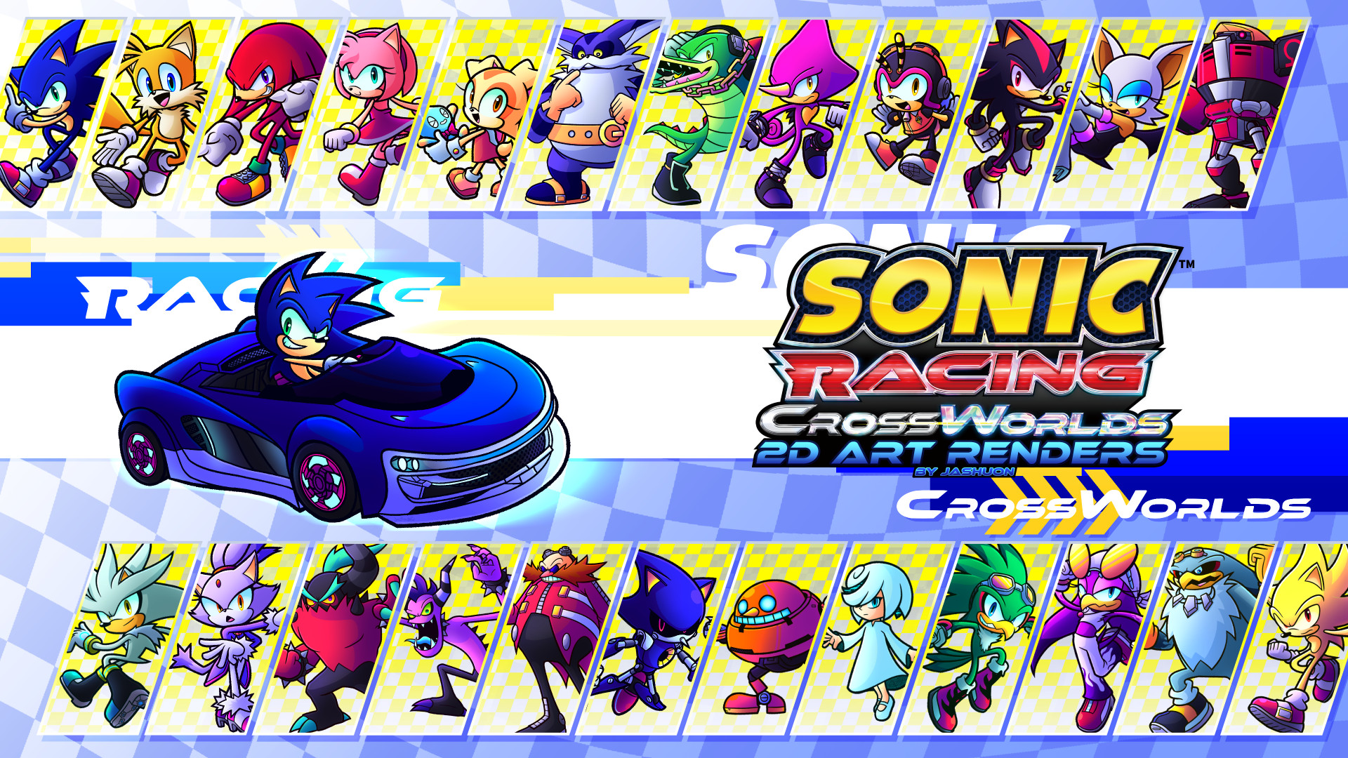 2D Art Renders Mod Mod for Sonic Racing: CrossWorlds | SR:CW Mods