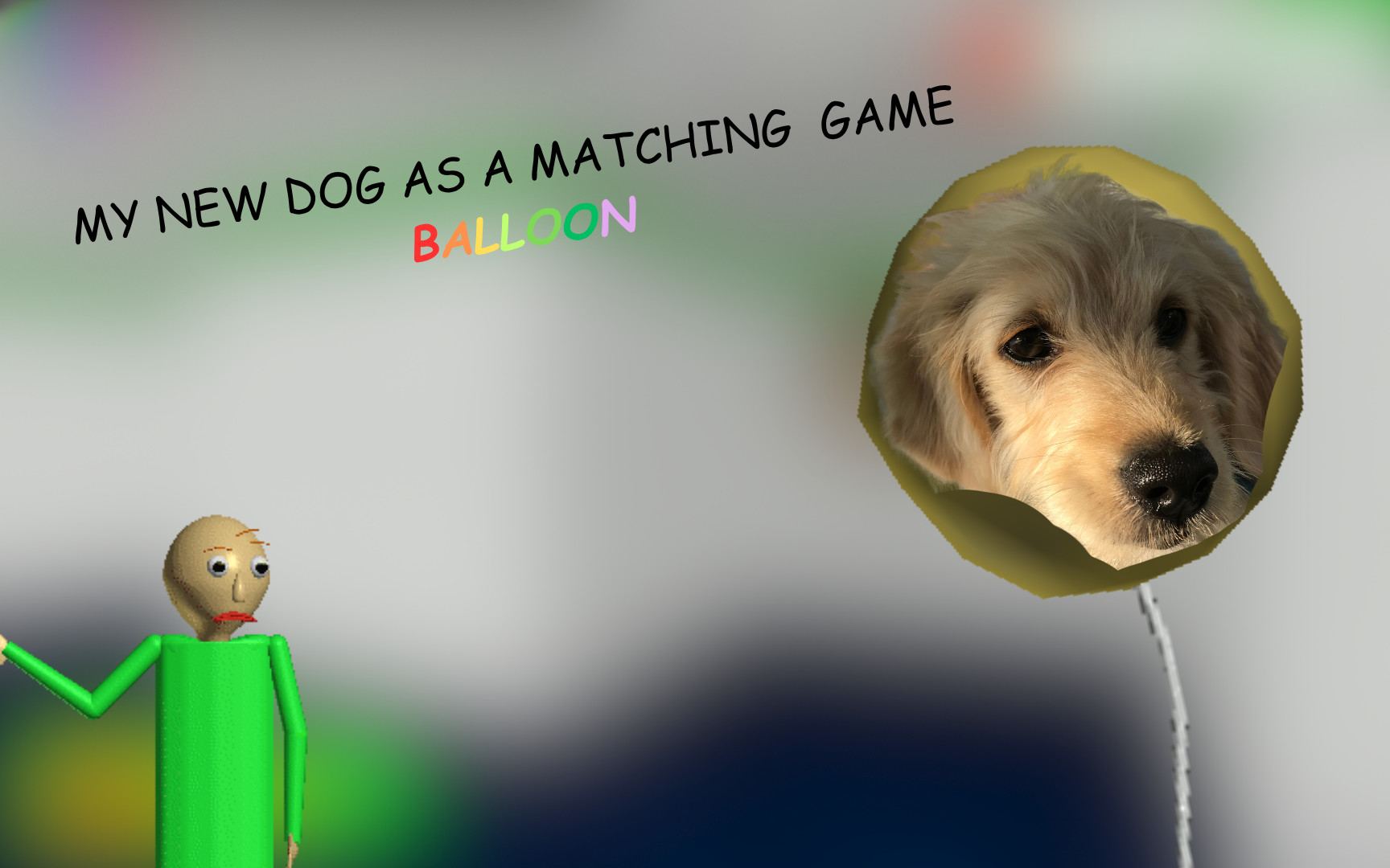 My New Cute Dog as a Matching Game Ballon Mod for Baldi's Basics ...