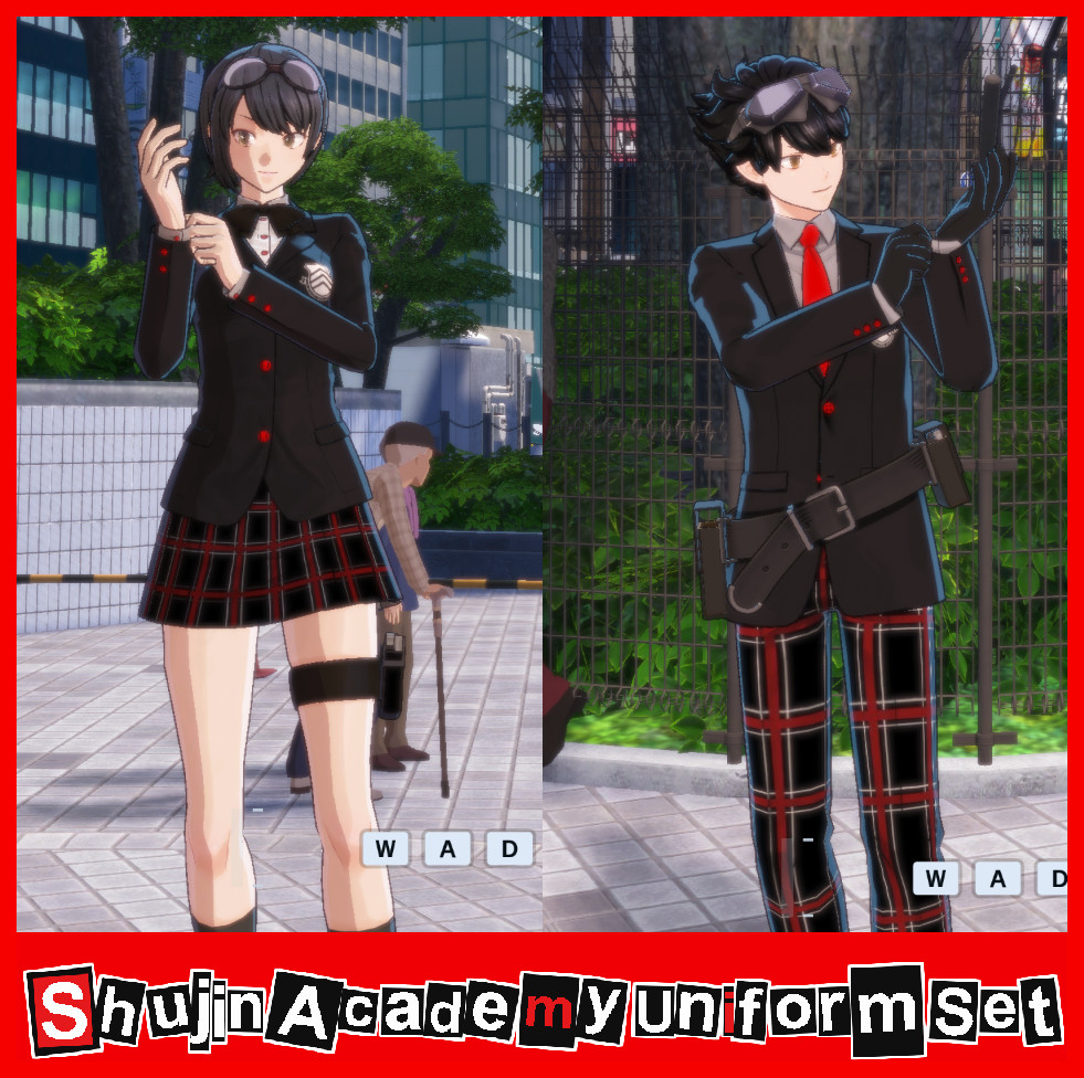 Shujin Academy Uniform Set Mod for Digimon Story Time Stranger | DSTS Mods