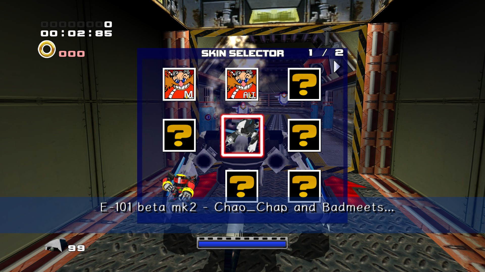 E-101 beta mk2 Mod for Sonic Adventure 2 | SA2 Mods