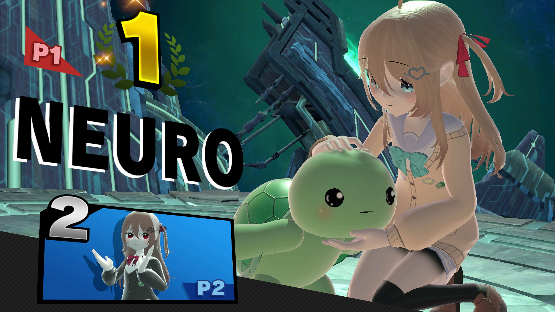 Neuro-Sama, Evil Neuro & Vedal (VTuber) Mod for Super Smash Bros ...