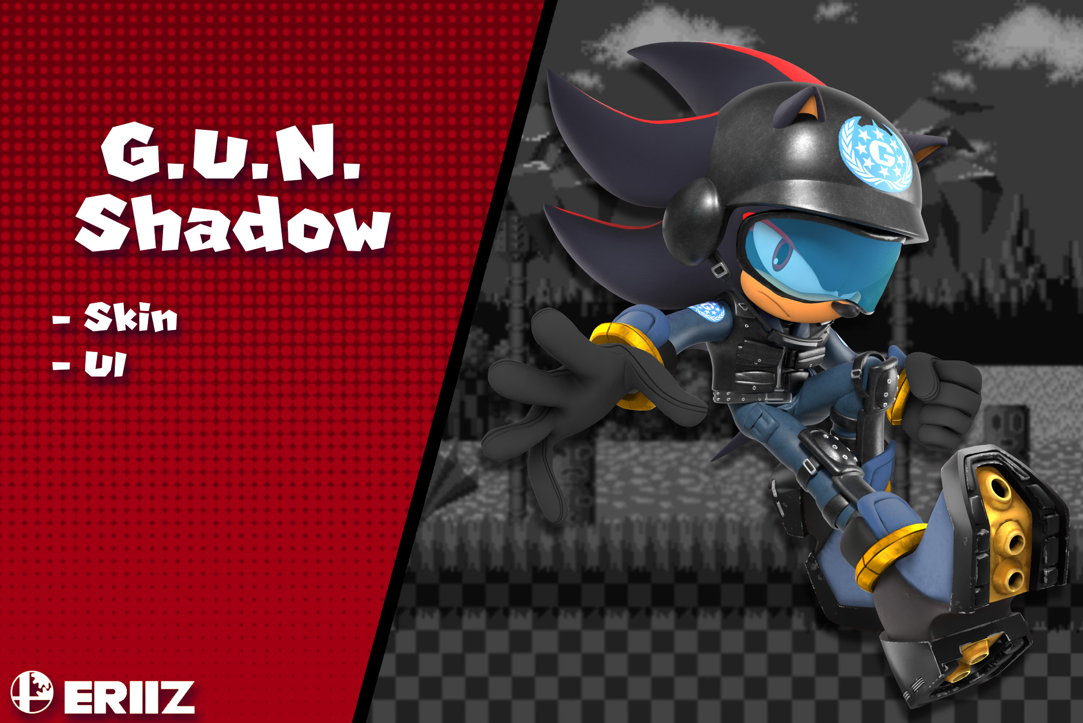 G.U.N. Shadow (Day 1) Mod for Super Smash Bros. Ultimate | SSBU Mods