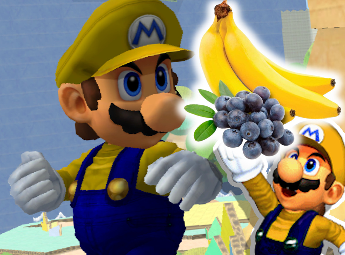 Blueberry Banana Mario Mod for Super Smash Bros. Melee | SSBM Mods