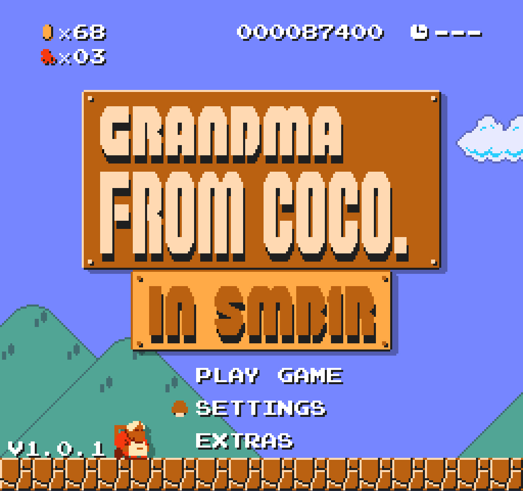 The Grandma from Coco Mod for Super Mario Bros. Remastered [Unofficial] | SMB1R Mods