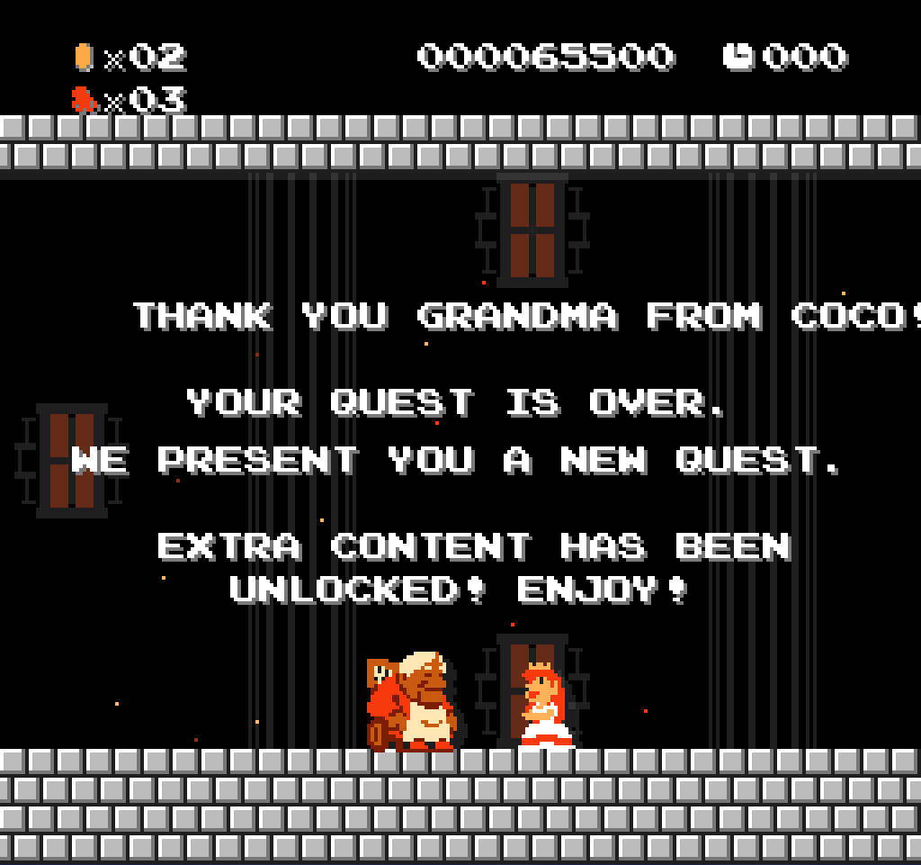 The Grandma from Coco Mod for Super Mario Bros. Remastered [Unofficial] | SMB1R Mods