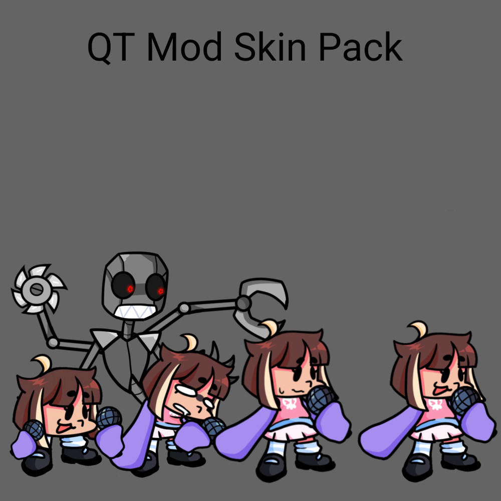 QT Mod Skin Pack (Psych Online) Mod for Friday Night Funkin' | FNF Mods