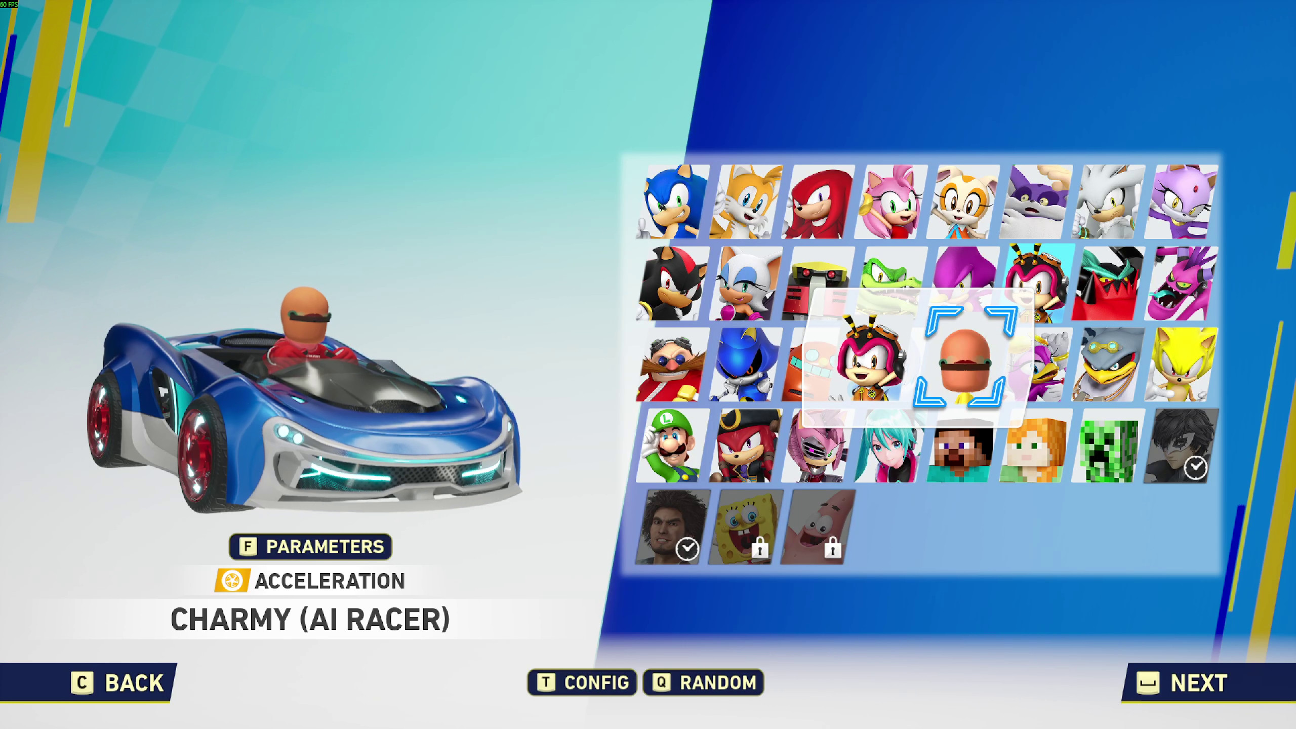 Beef Boss Mii - Charmy Mod for Sonic Racing: CrossWorlds | SR:CW Mods