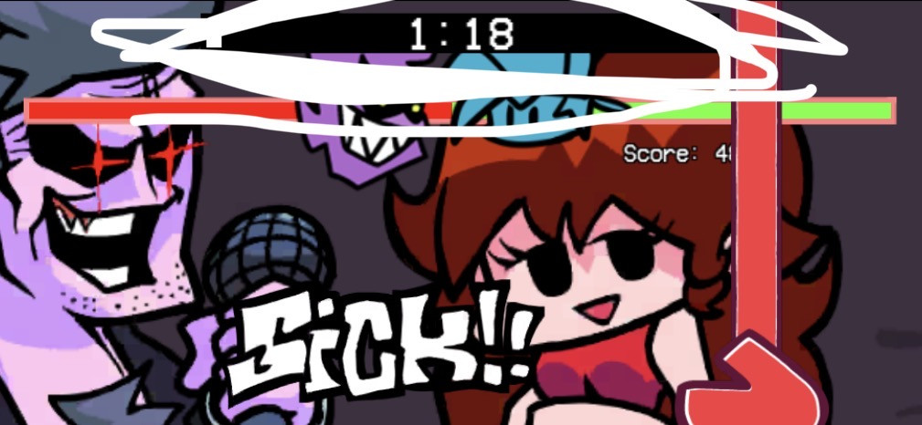 Middlescroll and Timebar [V-Slice] Mod for Friday Night Funkin' | FNF Mods
