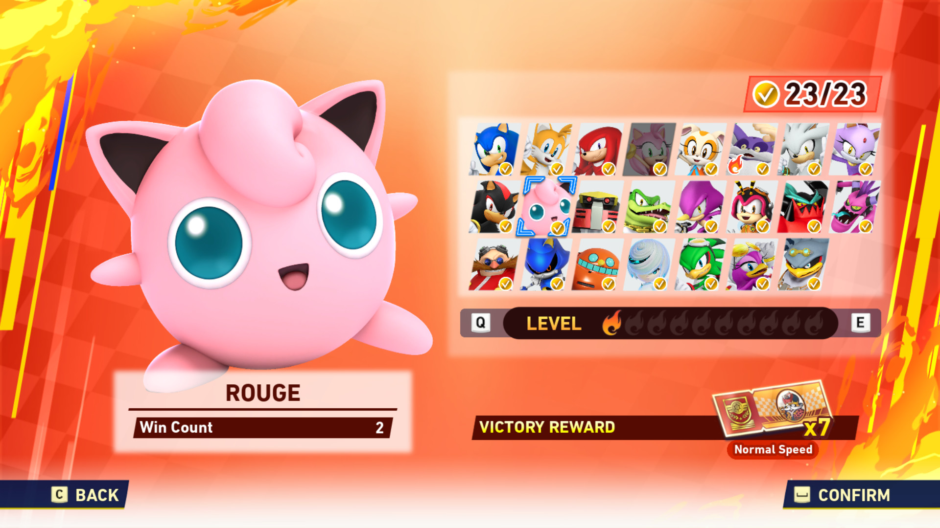 Jigglypuff over Rouge the Bat Mod for Sonic Racing: CrossWorlds | SR:CW ...
