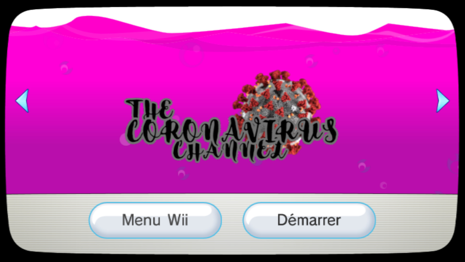 The COVID channel WAD Mod for Nintendo Wii | Wii Mods