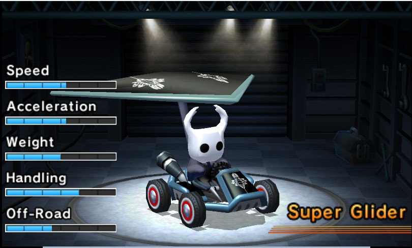 The Knight over Mario (Hollow Knight) Mod for Mario Kart 7 | MK7 Mods