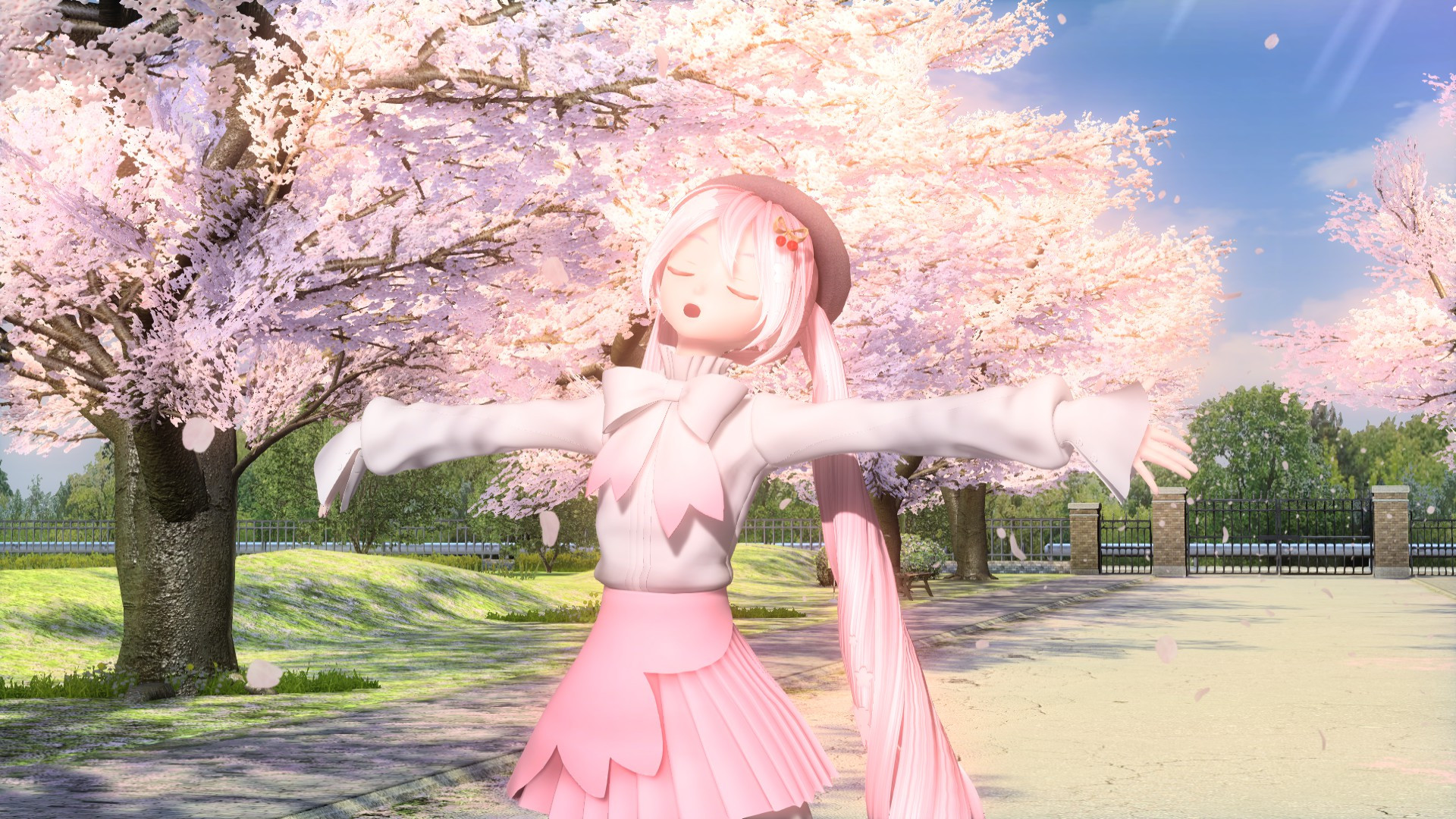 Sakura Miku Hanami Outfit Ver. Mod for Hatsune Miku: Project DIVA Mega ...