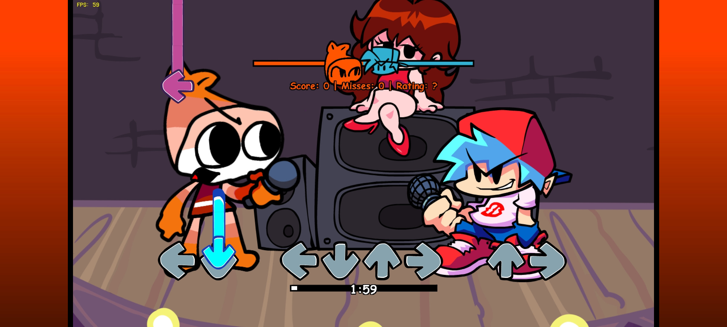 Friday Night Funkin' Dandy's World - back stage Mod for Friday Night ...