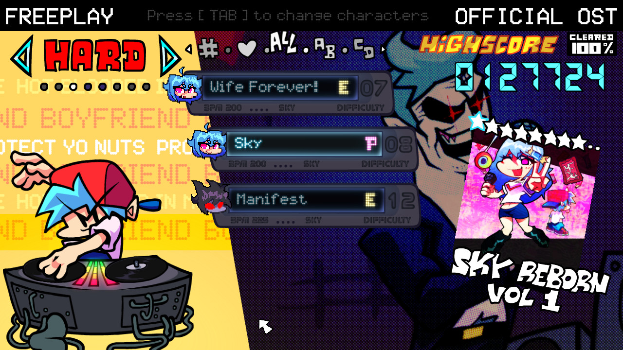 Sky: REBORN Mod for Friday Night Funkin' | FNF Mods