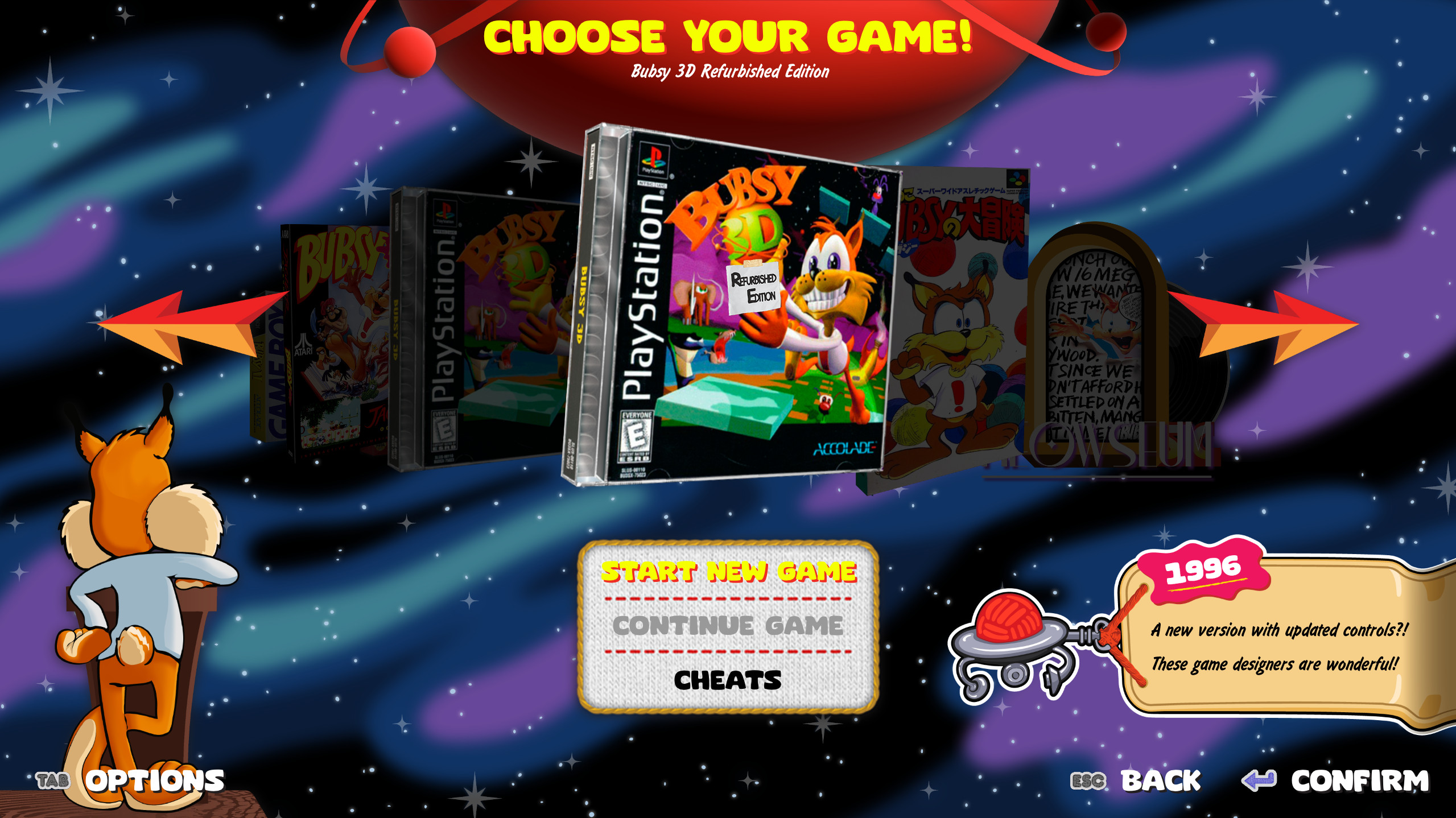 Original Box Art Mod for Bubsy in: The Purrfect Collection | BI:TPC Mods