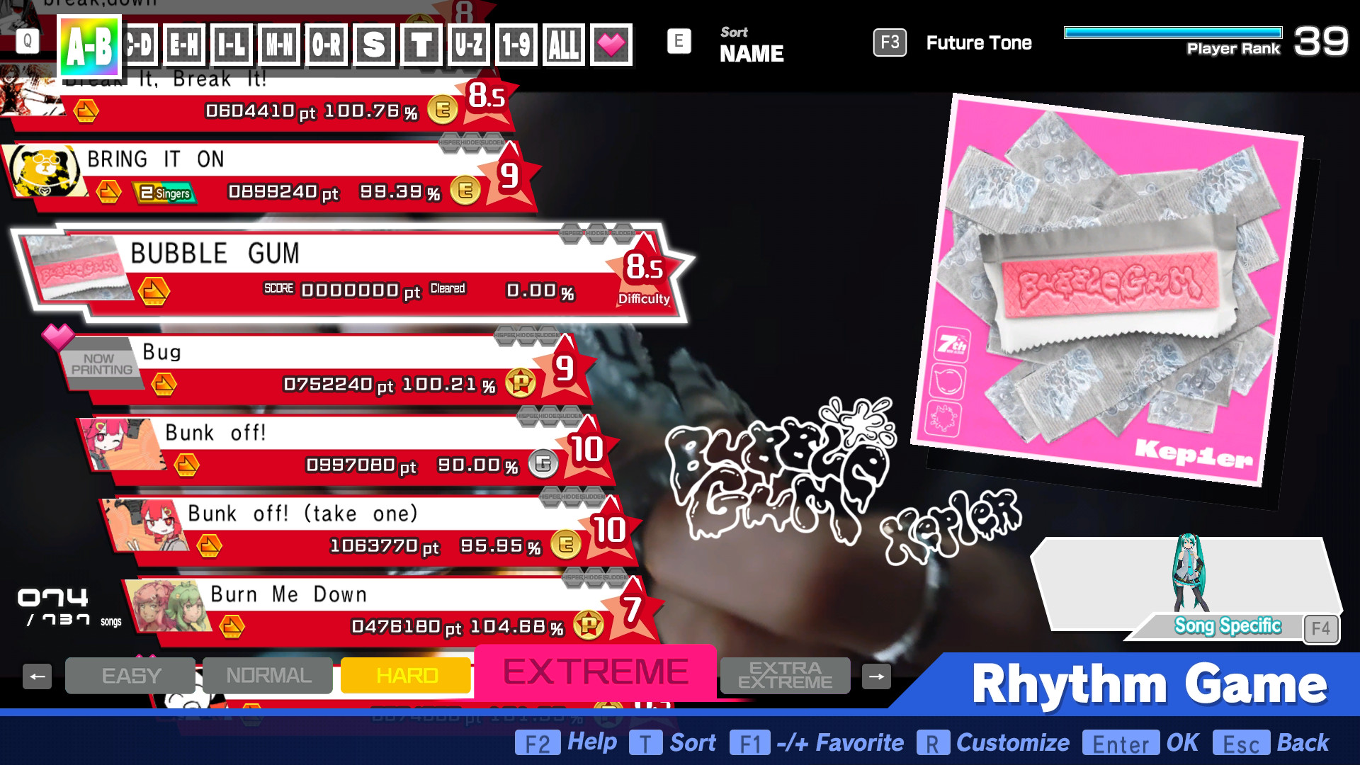 BUBBLE GUM Mod for Hatsune Miku: Project DIVA Mega Mix+ | PDMegaMix+ Mods