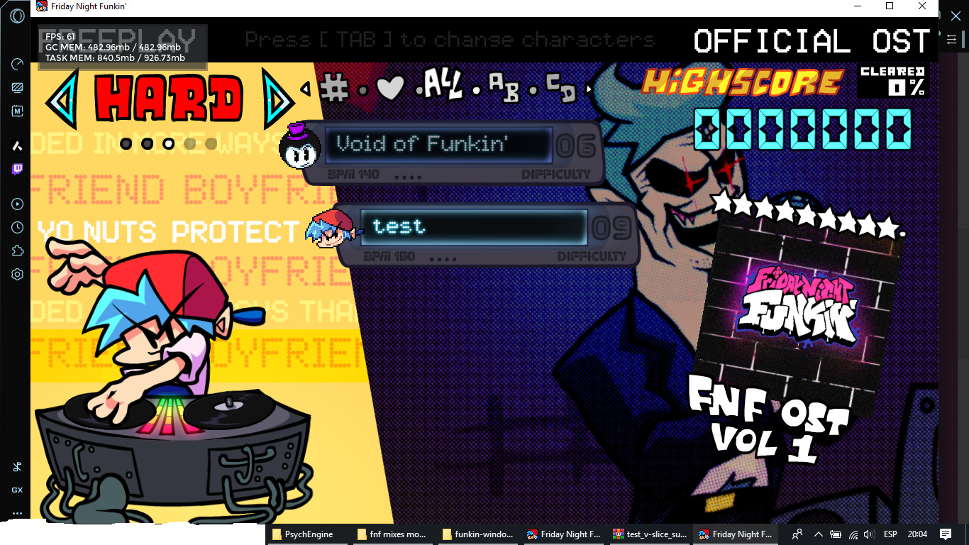 test (v slice pc support) Mod for Friday Night Funkin' | FNF Mods