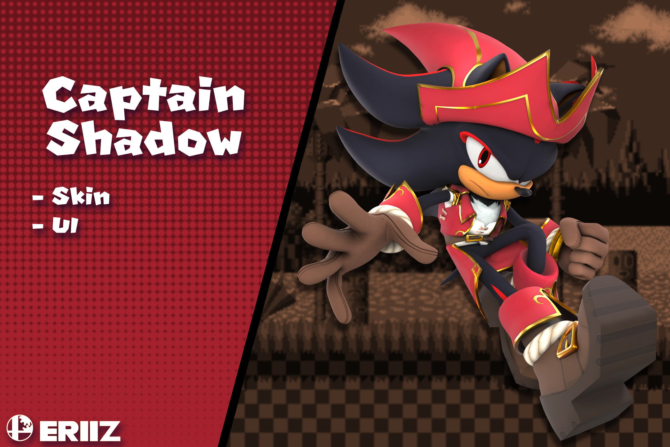 Captain Shadow (Day 5) Mod for Super Smash Bros. Ultimate | SSBU Mods