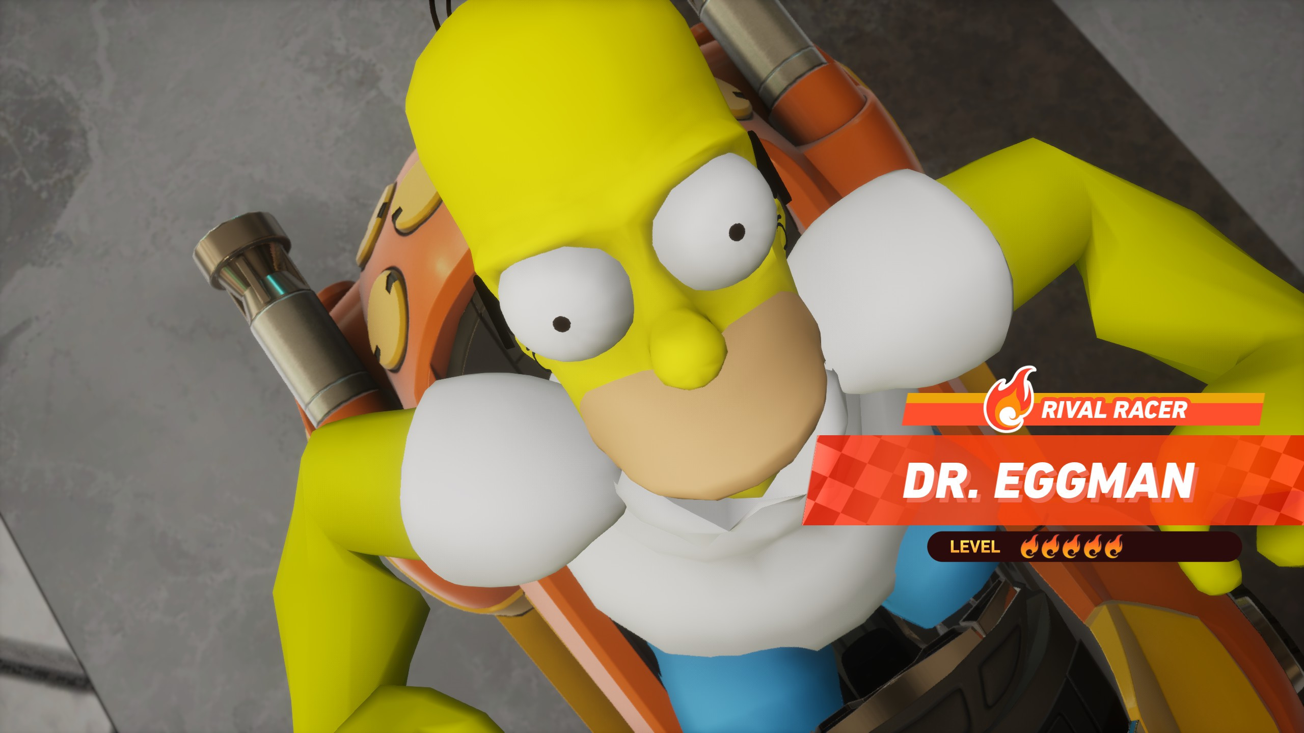Homer Simpson over Eggman Mod for Sonic Racing: CrossWorlds | SR:CW Mods