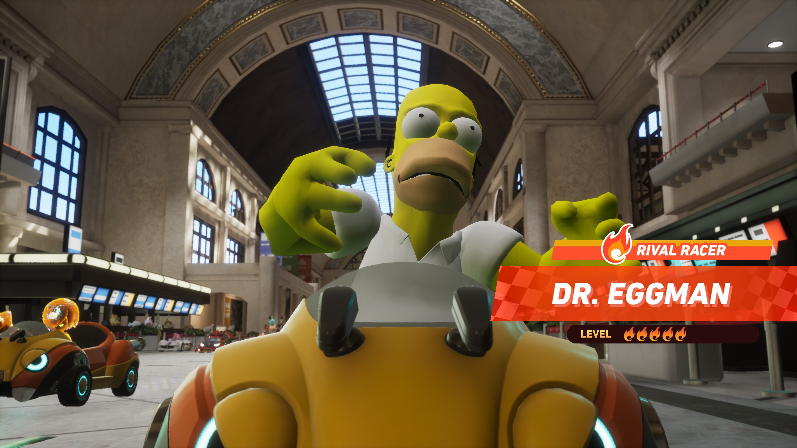 Homer Simpson over Eggman Mod for Sonic Racing: CrossWorlds | SR:CW Mods