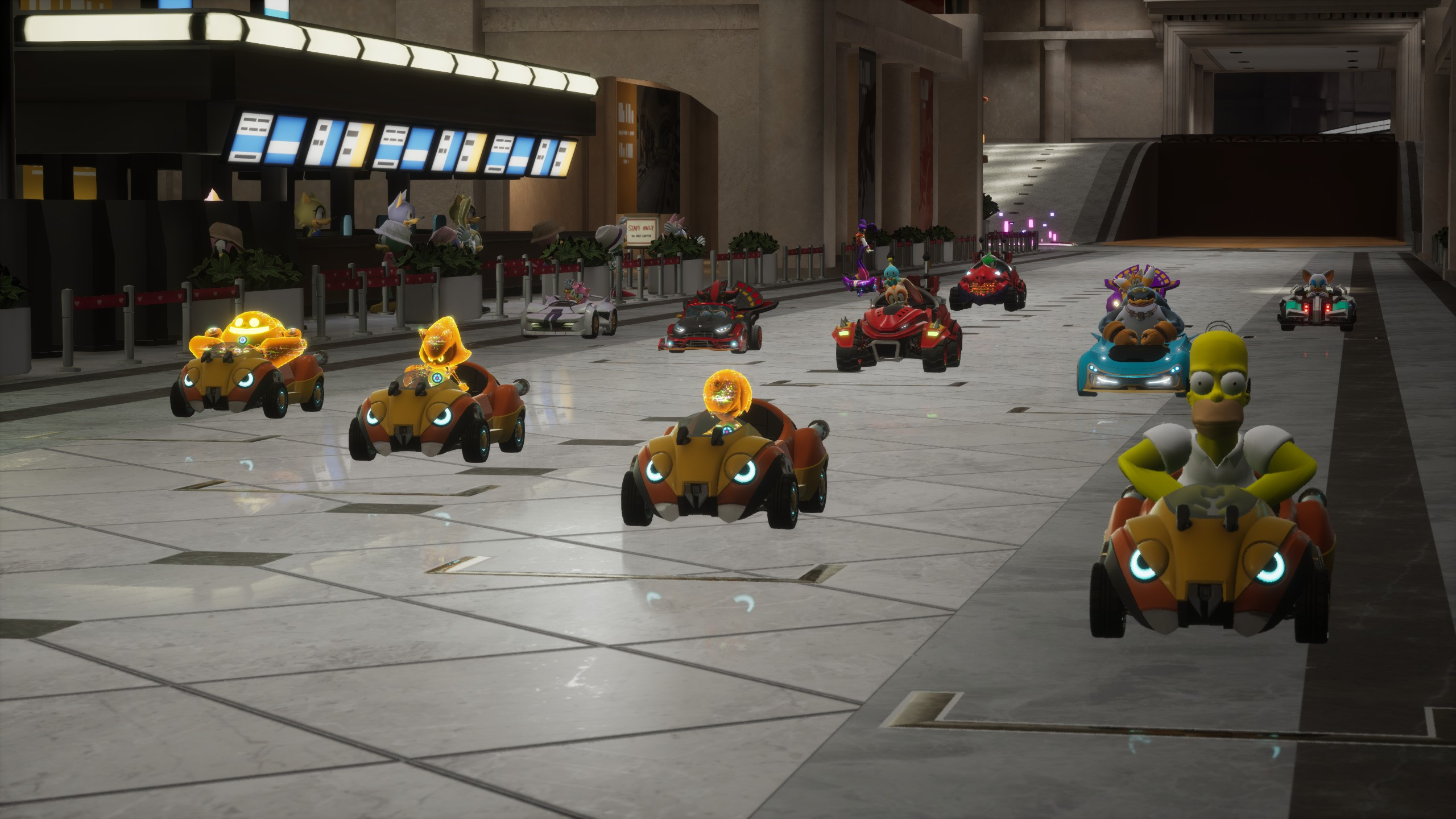 Homer Simpson over Eggman Mod for Sonic Racing: CrossWorlds | SR:CW Mods