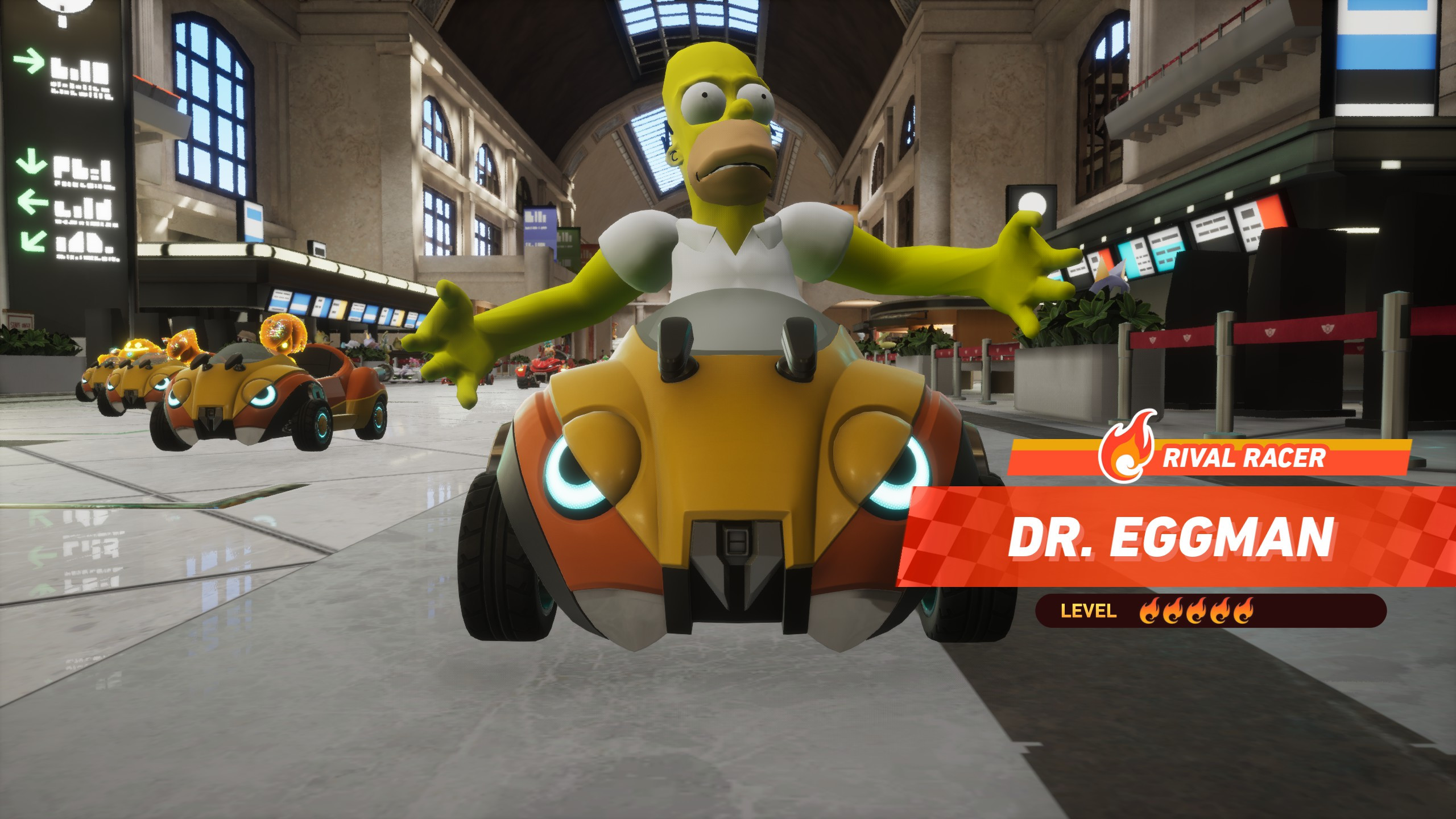 Homer Simpson over Eggman Mod for Sonic Racing: CrossWorlds | SR:CW Mods