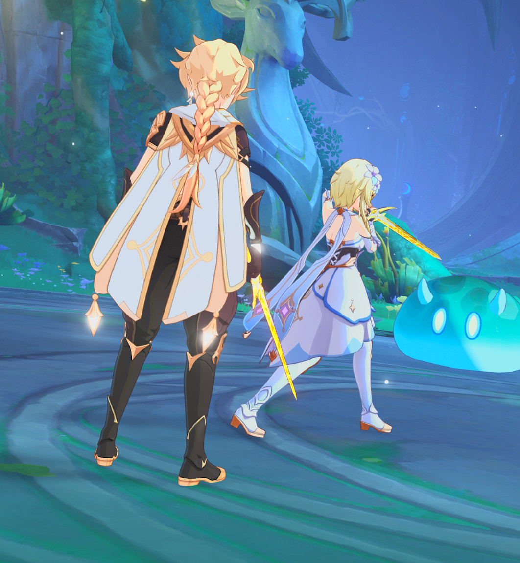 Twin Swords Over Prototype Rancour/ Dull Blade Mod for Genshin Impact ...