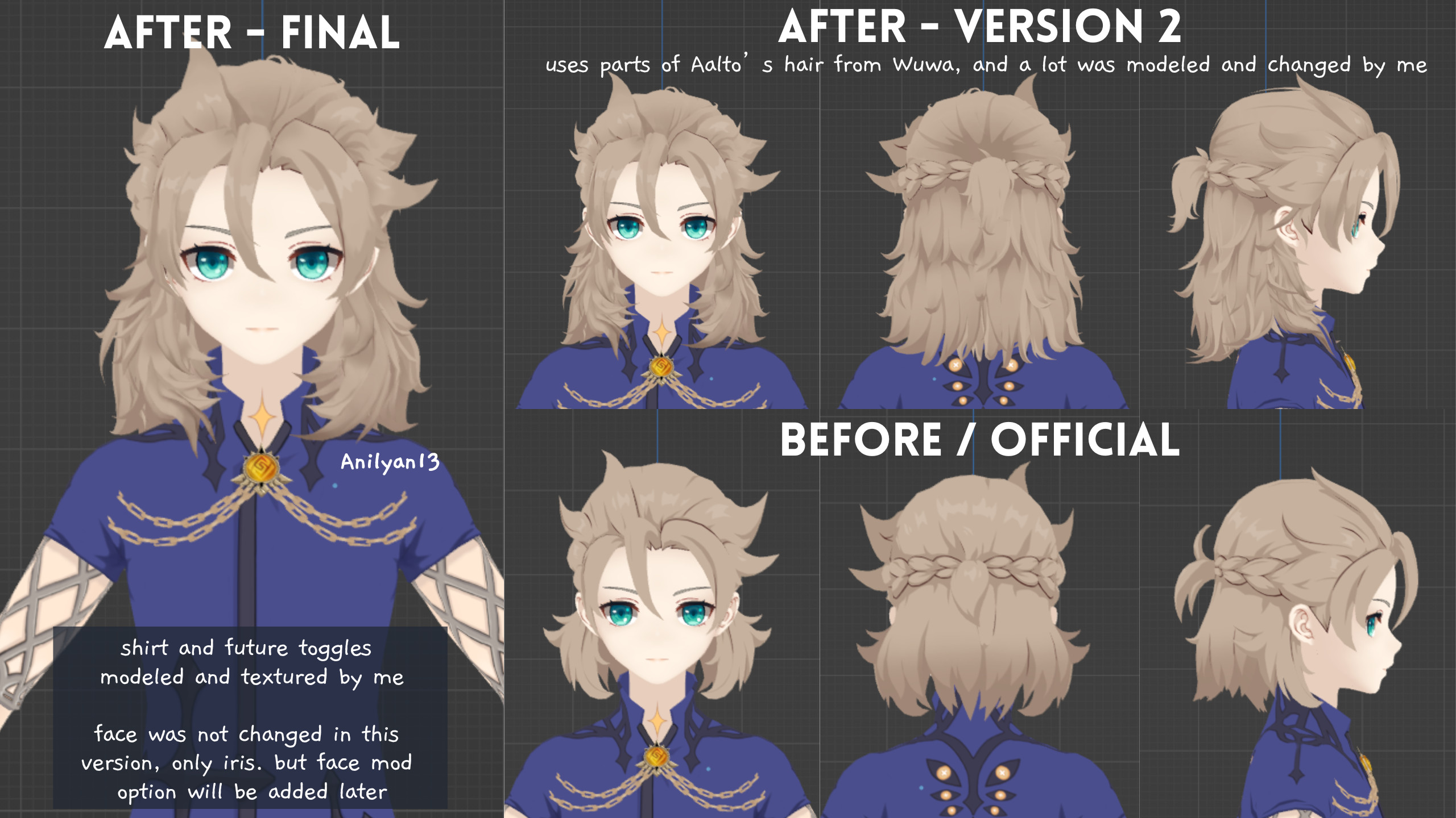 Wolfy Albedo Mod for Genshin Impact | GI Mods